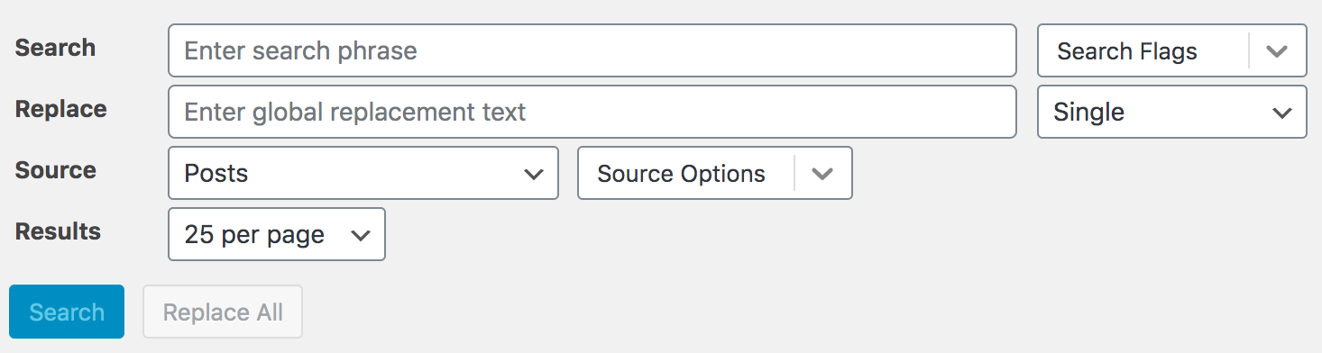 Getting Started – Search Regex
